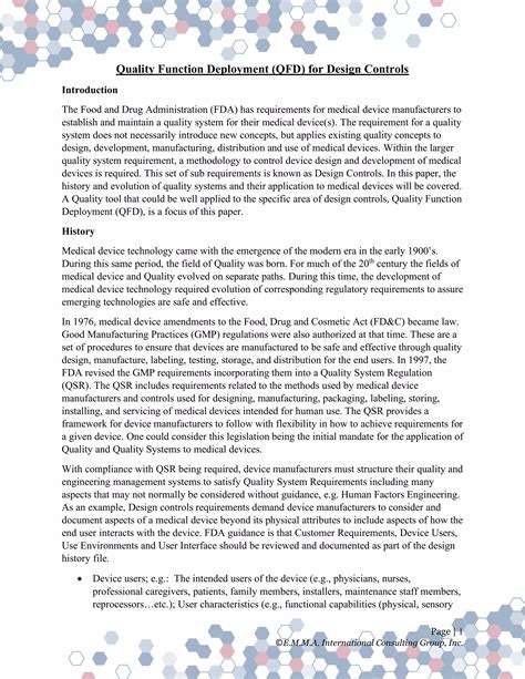 Quality Function Deployment Qfd For Design Controls Pdf