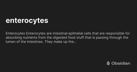 Enterocytes Obsidian Publish