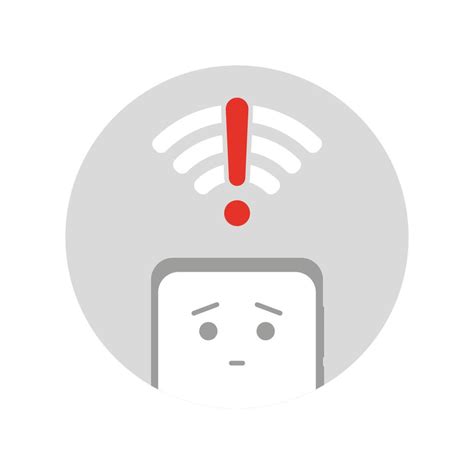 No Internet Connection On Smartphone Concept Illustration Flat Design Vector Eps10 Modern