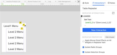 Axure Tutorial Dynamic Menu Using Repeater Axureboutique