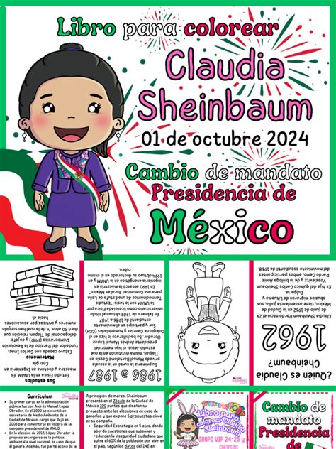 Libro Para Colorear Claudia Sheinbaum Miss Jacqueline Pdf