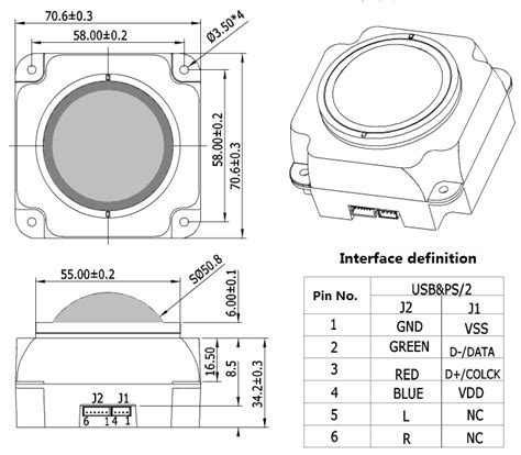 Ip65 Waterproof 500mm Medical B Ultrasound Trackball Module