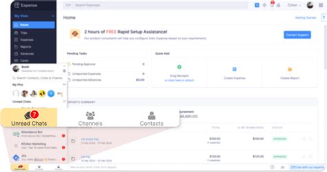 Zoho Cliq And Zoho Expense Keep Track Of All Your Expenses With Contextual Collaboration Zoho