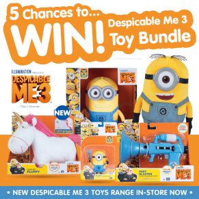 Winner Announcement Five Despicable Me 3 Toy Bundles Bandm