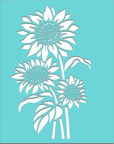 85x11 Sunflower Silkscreen Stencil Diy Reusable Mesh Adhesive