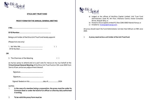 AGM Documents Etica Capital Ltd