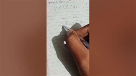 Gammma Function In Short Youtube