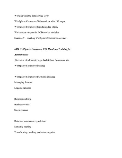 Websphere Commerce Server Docx Web Development Internet