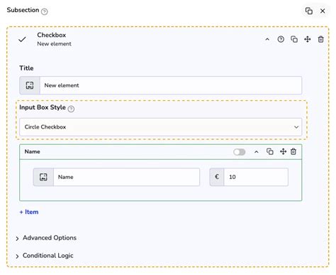 Checkbox Toggle Switches And Simple Buttons Stylish Cost Calculator