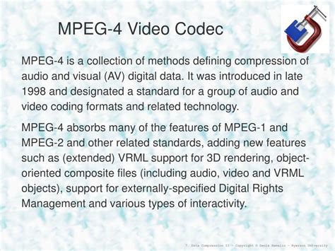 ppt data compression ii codecs and container formats ‏ powerpoint presentation id 3336794