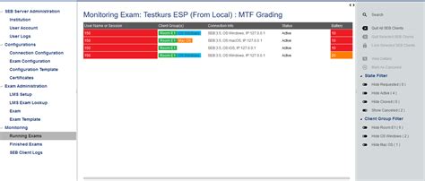 SEB Client Groups SEB Server Documentation