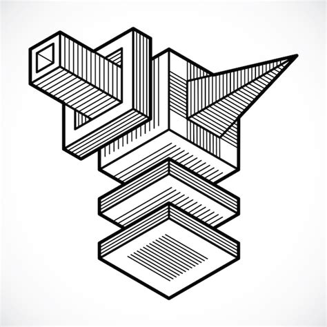 Premium Vector 3d Design Abstract Vector Cube Shape