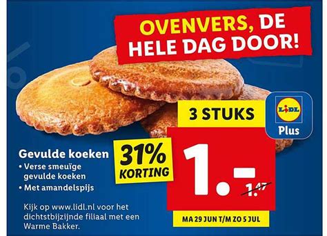 Gevulde Koeken 31 Korting Aanbieding Bij Lidl 1Folders Nl