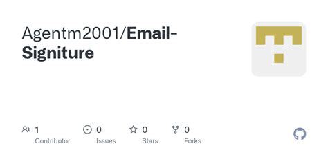 Github Agentm2001 Email Signiture