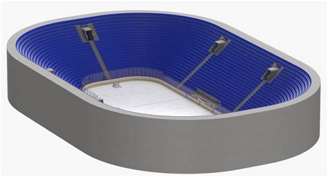 스탠드가있는 아이스 하키 링크 1 3d 모델 199 Max Obj C4d Free3d