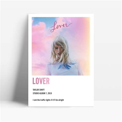 Taylor Swift Lover Album Poster Digital Download Etsy