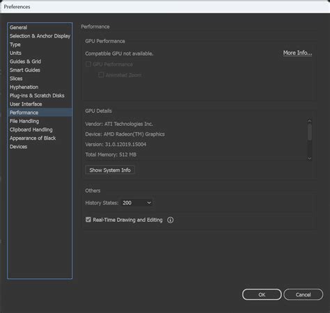 Is Gpu Acceleration Working For Anyone On Adobe Illustrator With The 2022 Amd G14s R Zephyrusg14