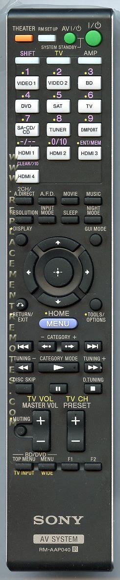 Buy Sony Rm Aap040 Rmaap040 148786411 Audiovideo Receiver Receiver Remote