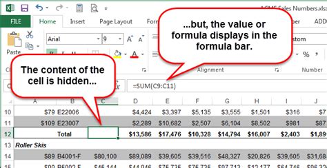 How To Hide Cells Rows And Columns In Excel
