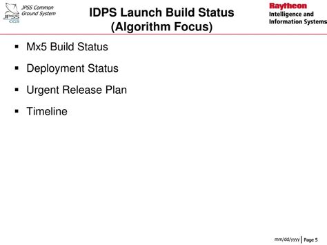 Ppt Idps Npp Algorithm Operability Verification Launch Build