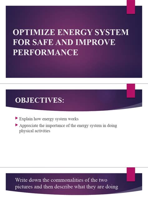 Optimize Energy System For Safe And Improve Performance Week 2 Pdf