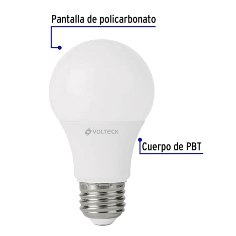 Lámpara De Led Atenuable Tipo Bulbo 9 W Luz De Día Ferretería Feresmar