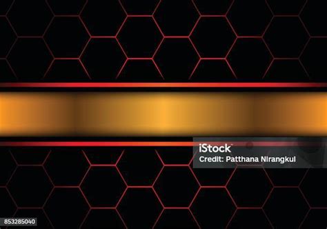 검은 육각형 운용 패턴 디자인 현대 럭셔리 미래 배경 벡터 일러스트 레이 션에 추상 골드 배너 0명에 대한 스톡 벡터 아트 및 기타 이미지 Istock