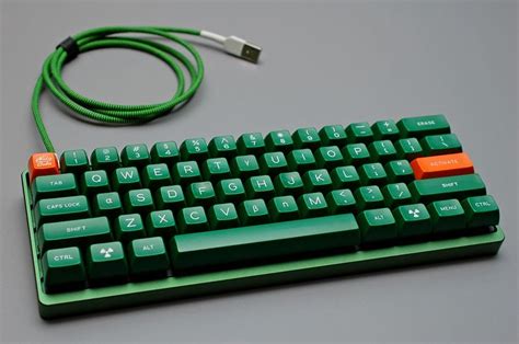 From Techmattr Tex Green Aluminum Case With Lip Nuclear Data Keyset Custom Cable Diy