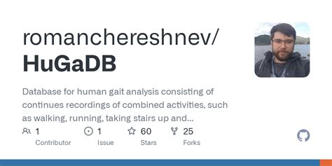 Github Romanchereshnev Hugadb Database For Human Gait Analysis Consisting Of Continues