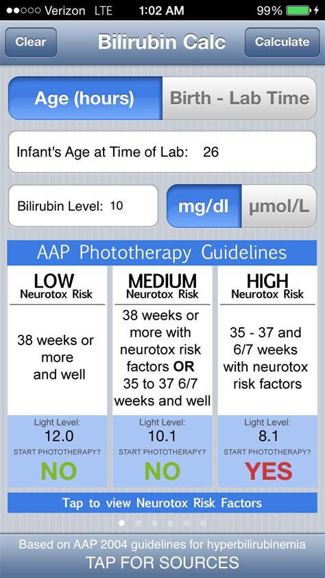 Bilicalc App Makes Peds Bilirubin Calculations Easy Imedicalapps