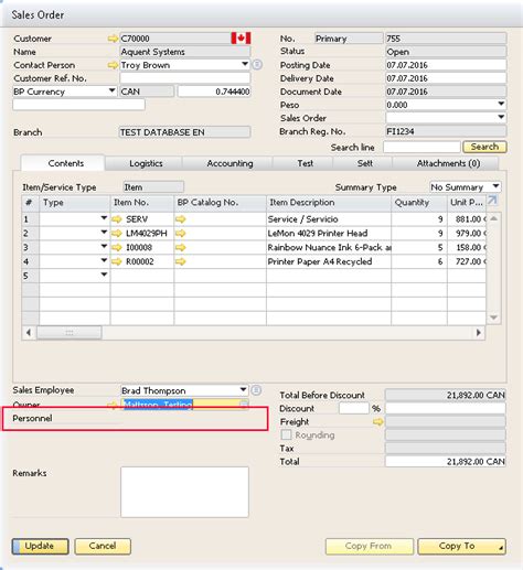Sap Issue Udf Fields Disappear Under The Owner Field Boyum Help