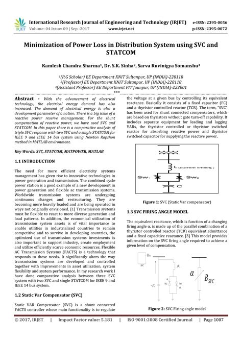 Minimization Of Power Loss In Distribution System Using Svc And Statcom