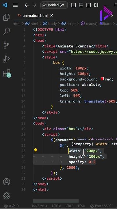 Javascript Html Dom Animation Youtube