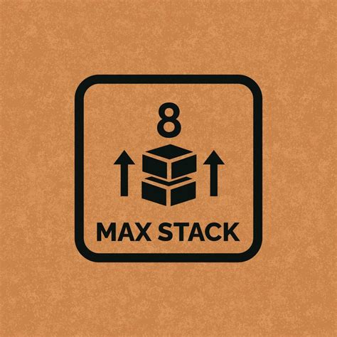 Max Stack Packaging Mark Icon Symbol Vector 24338759 Vector Art At Vecteezy