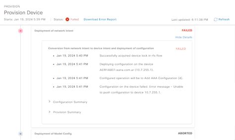 Error Catalyst Center Provisioning Cisco Community