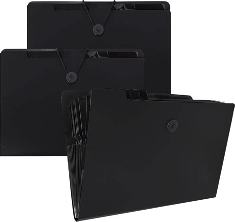 Expanding File Organiser 3 Pcs Poly Pockets Document Organiser A4 Folder 13 Compartment Folder