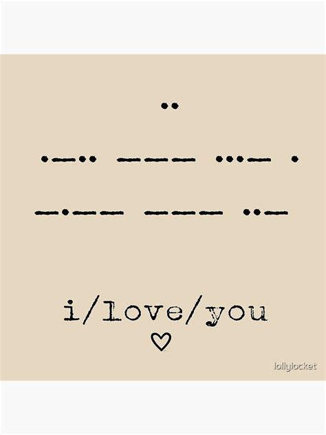 Morse Code I Love You Tattoo