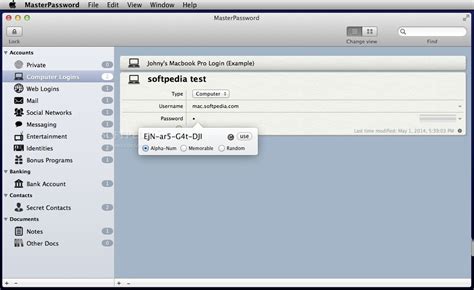 Master Password Formerly Masterpassword Download Mac Softpedia