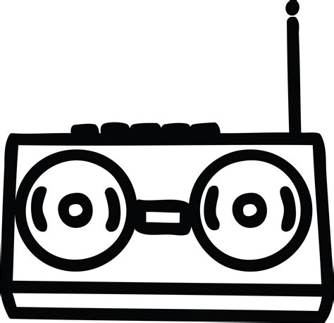 Radio Cassette Player Icon Symbol 45153372 Png