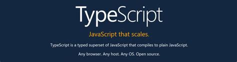 Five Things About Typescript Microsoft Open Source Blog