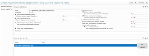 Active Directory Fine Grained Password Policy Thesleepyadmins