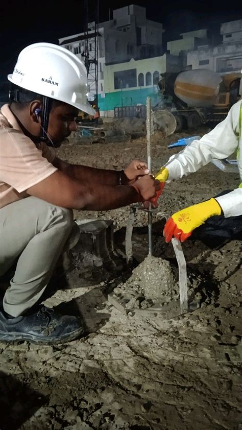 gyanendra mani t on linkedin slump test at ropeway site in varanasi