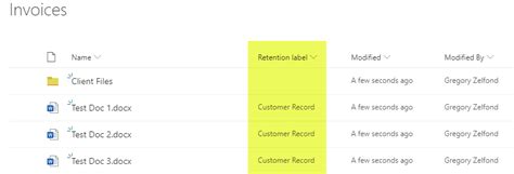 how to apply modern retention labels to libraries and folders in