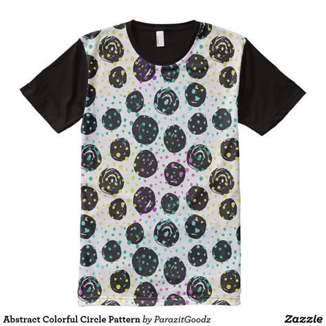 Abstract Colorful Circle Pattern All Over Print T Shirt