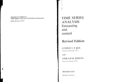 Pdf Box Jenkins Time Series Analysis Dokumentips