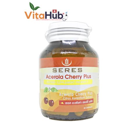 วิตามินซีseres Acerola Cherry Plus เซเรส อะเซโรล่า เชอร์รี่ พลัส Vitaminc 30แคปซูล Th