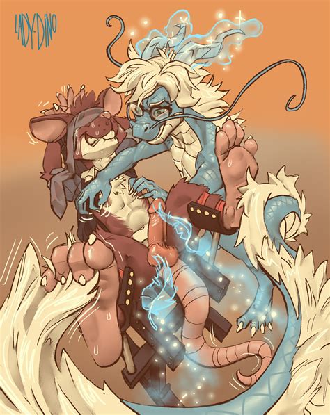 Rule 34 4 Toes Anthro Blindfold Blue Body Blue Scales Brown Body Brown Fur Douglas Iceleung