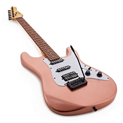 La Select Modern Electric Guitar Pink 15w Guitar Amp And Accessory Pack