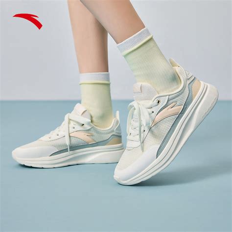 ANTA Walker GZ รองเท้าผ้าใบผู้หญิง กันลื่น ใส่สบายระบายอากาศ น้ำหนักเบ ...