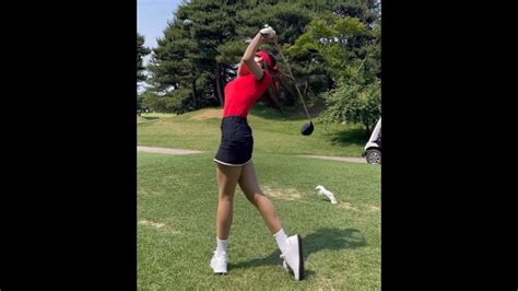 뒤에서 보는 골반턴과 팔로우스윙😍😘🥰 다운스윙 아이언스윙 임팩트 골프 드라이브스윙 Golf Golfswing 골프스윙 Golfer 골프연습 백스윙